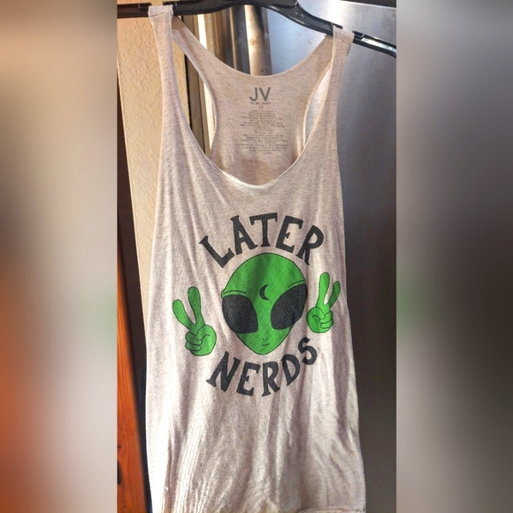 Jac Vanek | Tops | Jac Vanek Later Nerds Alien Tank Top | Poshmark